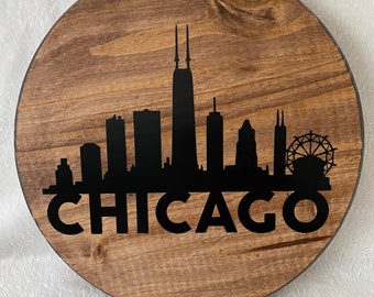 Chicago City Skyline Neon Sign Custom City Skyline Neon Sign - Etsy