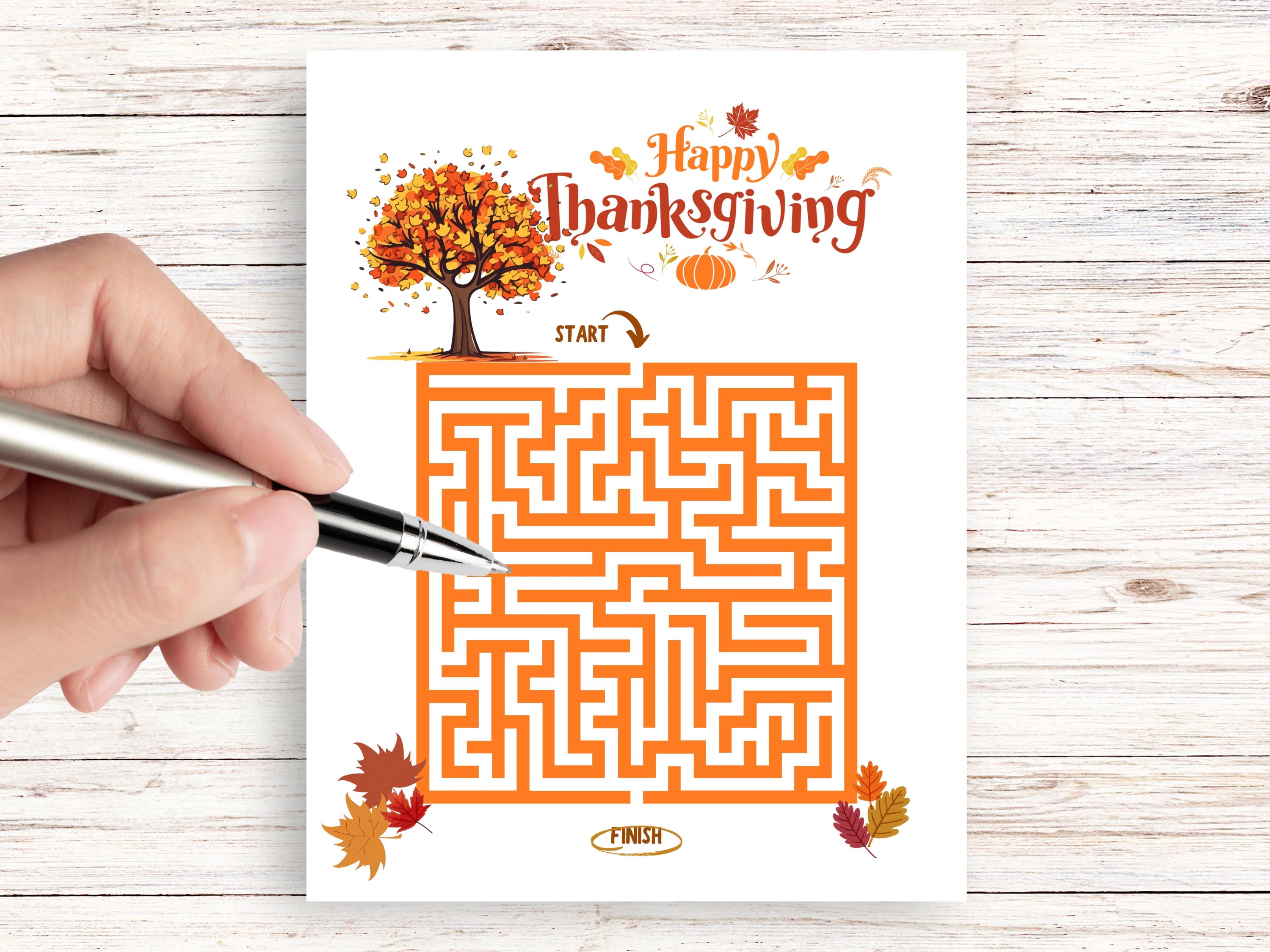 Printable Thanksgiving Game Bundle - Family Fun Activity Pack - Word ...