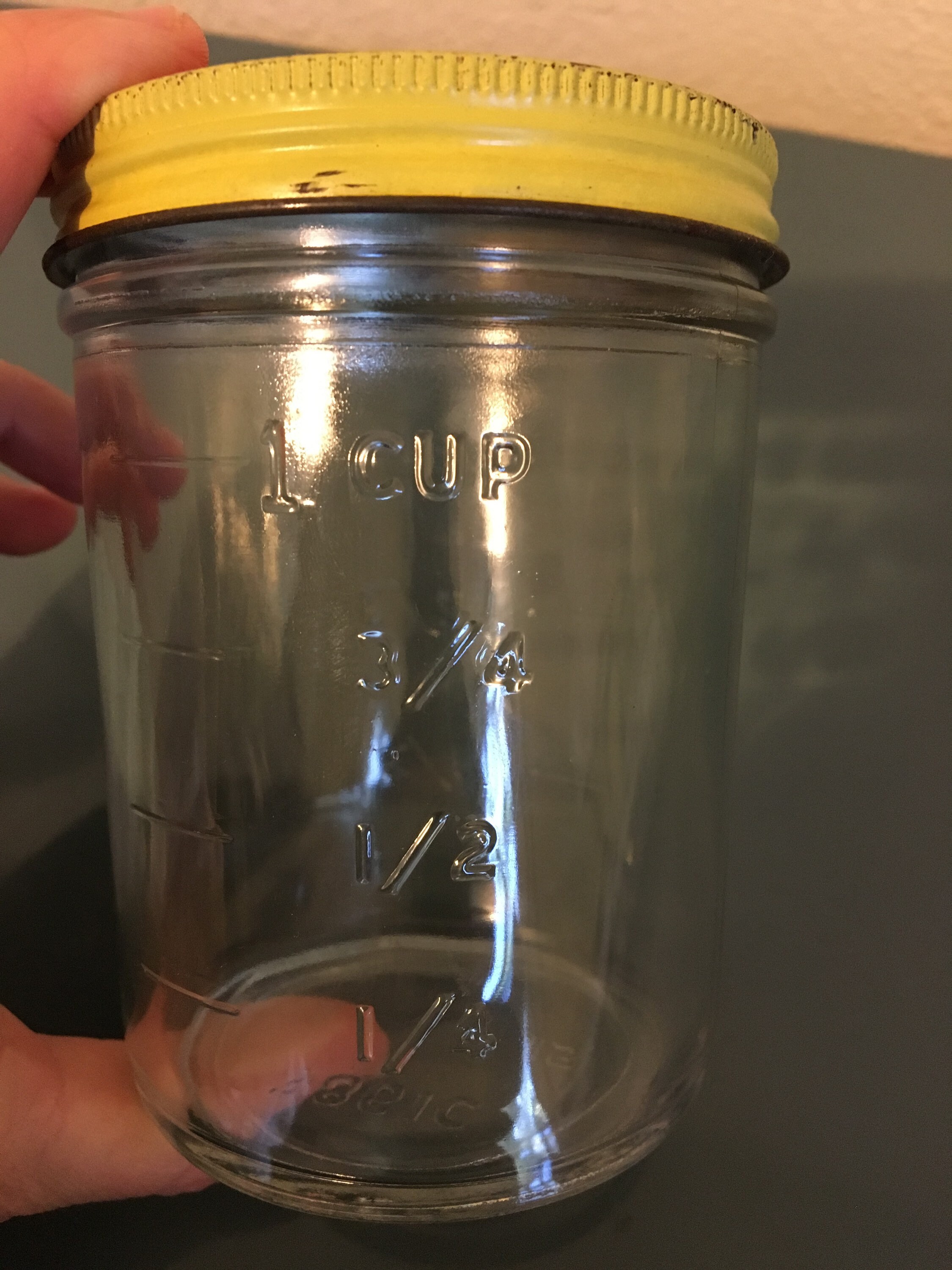 Vintage 1950s Empty Anchor Hocking Glass ANN PAGE Peanut Butter Jar ...