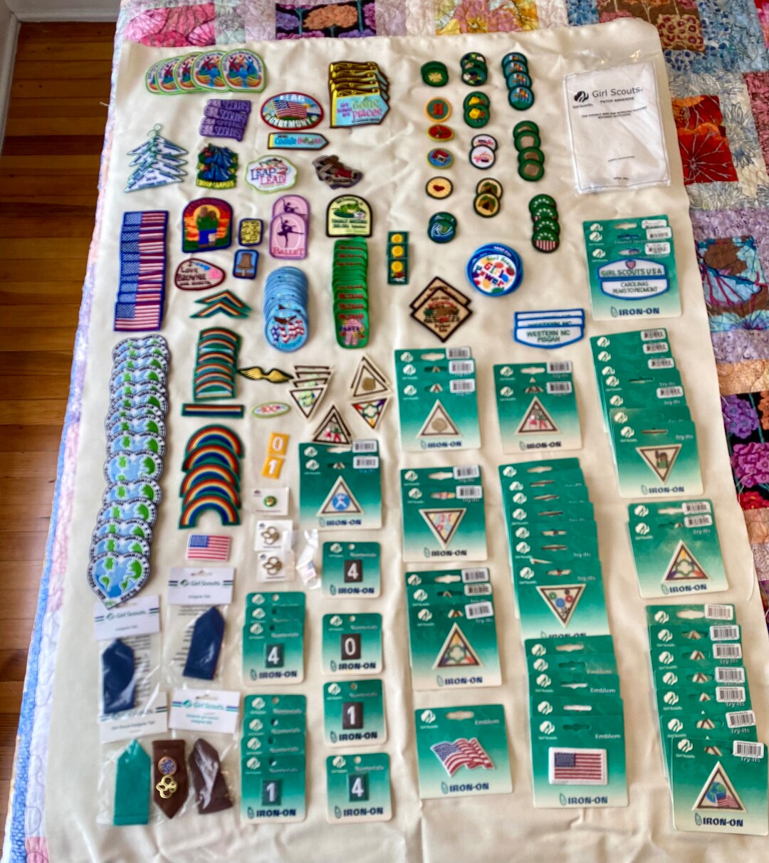 Girl Scout Badges, Patches, Pins, Insignia Tabs Lot. All Brand New! 215 ...