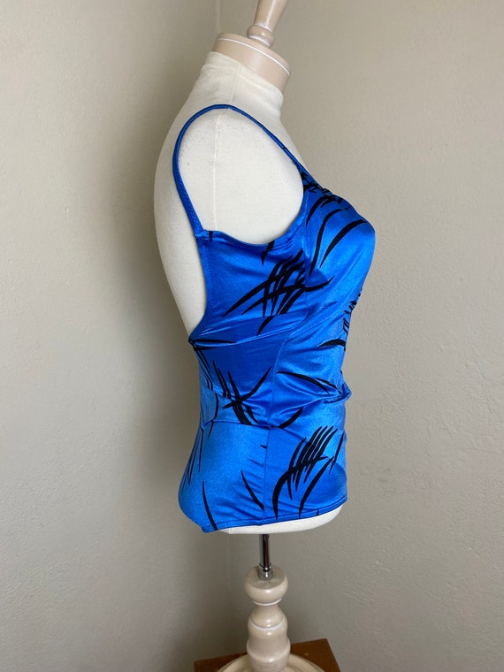 Vintage 1970s 1980s Maxine Of Hollywood Blue Black … Gem