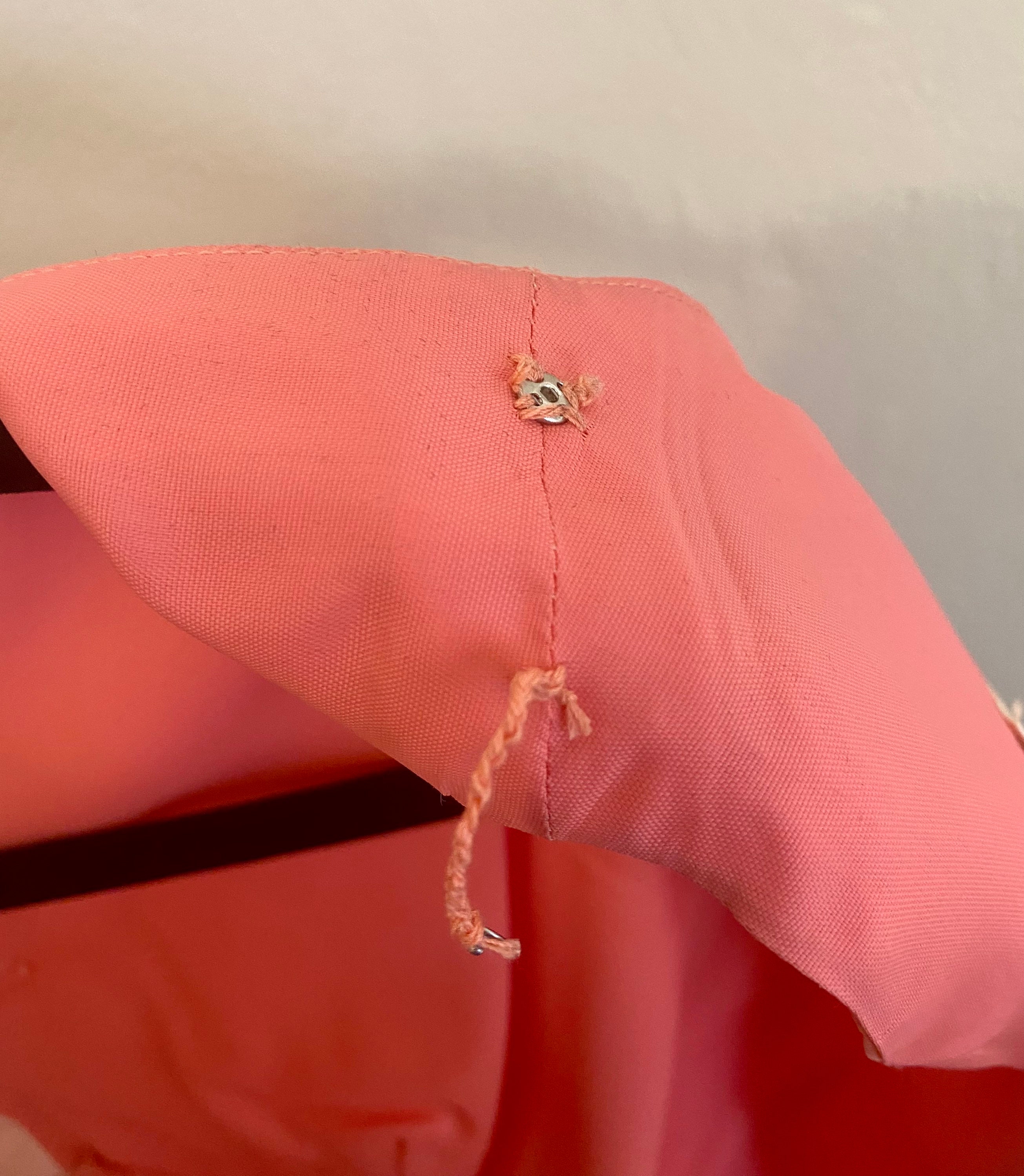 Vintage 1960's Jack Bryan by Dupuis Colorblock Coral Pink Chiffon ...