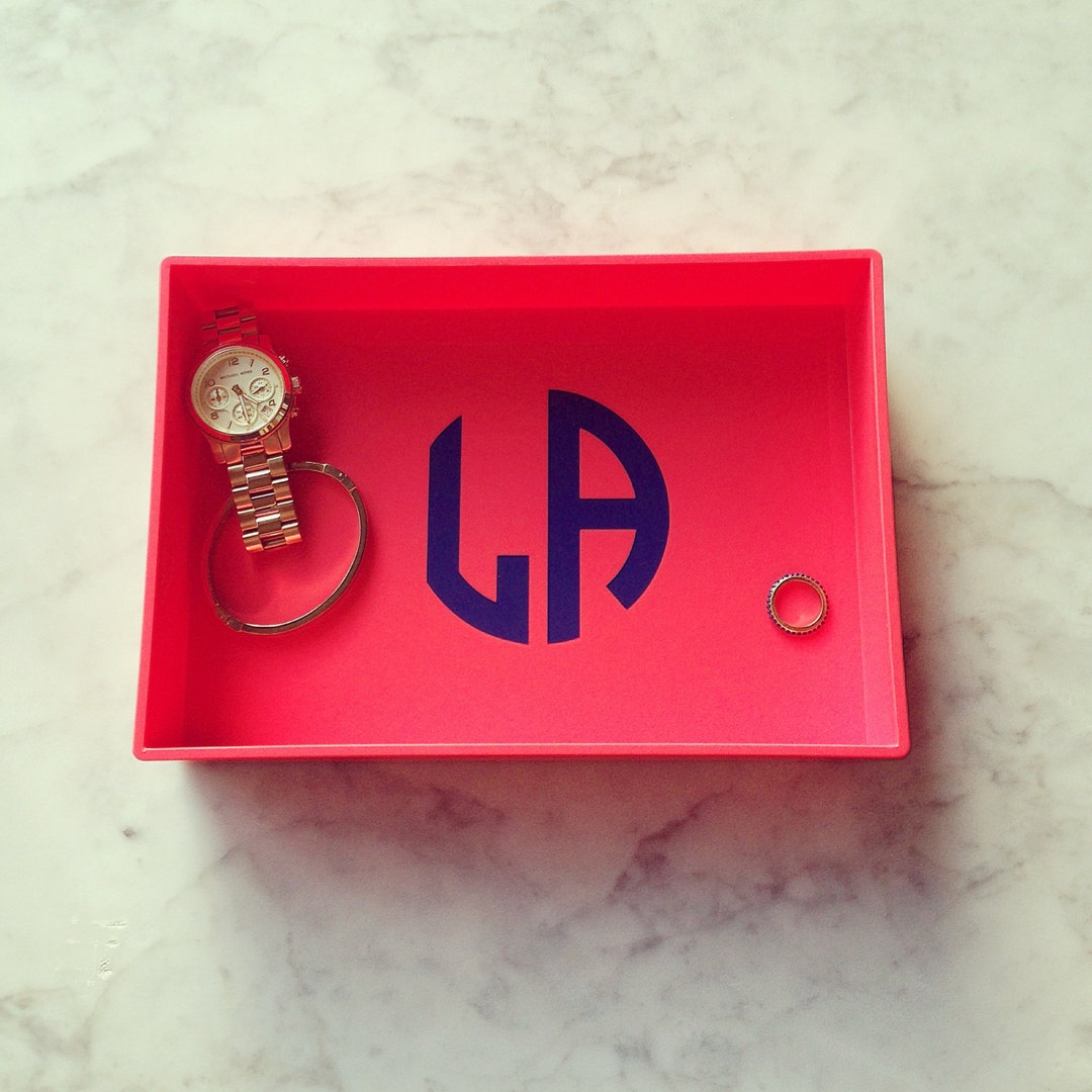 Personalized Acrylic Catch All {coral} - Etsy