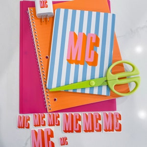 Double Layer Vinyl Monogram Decal Stickers - 2-3 Letters | Shadow ...