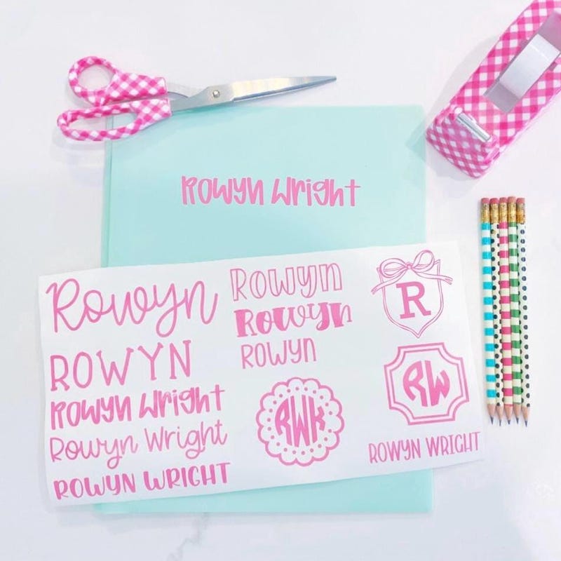School Monogram - Etsy