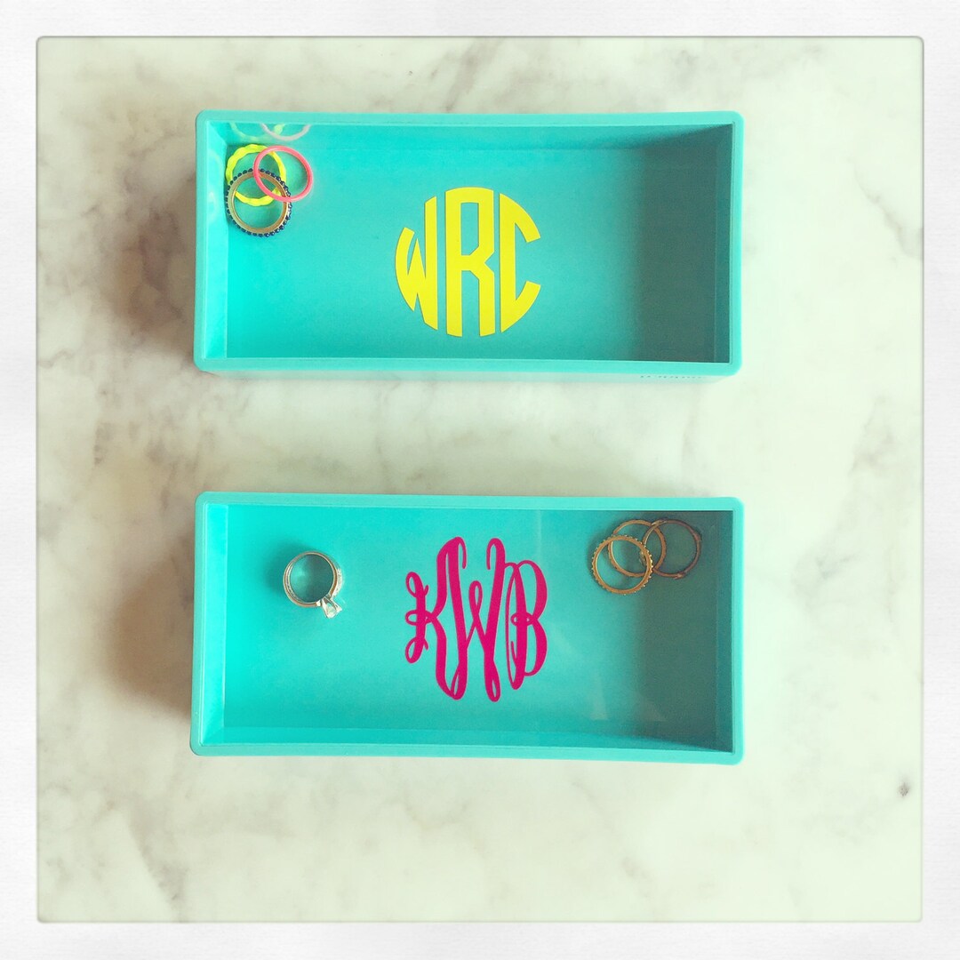 Personalized Ring Catch All {aqua} - Etsy
