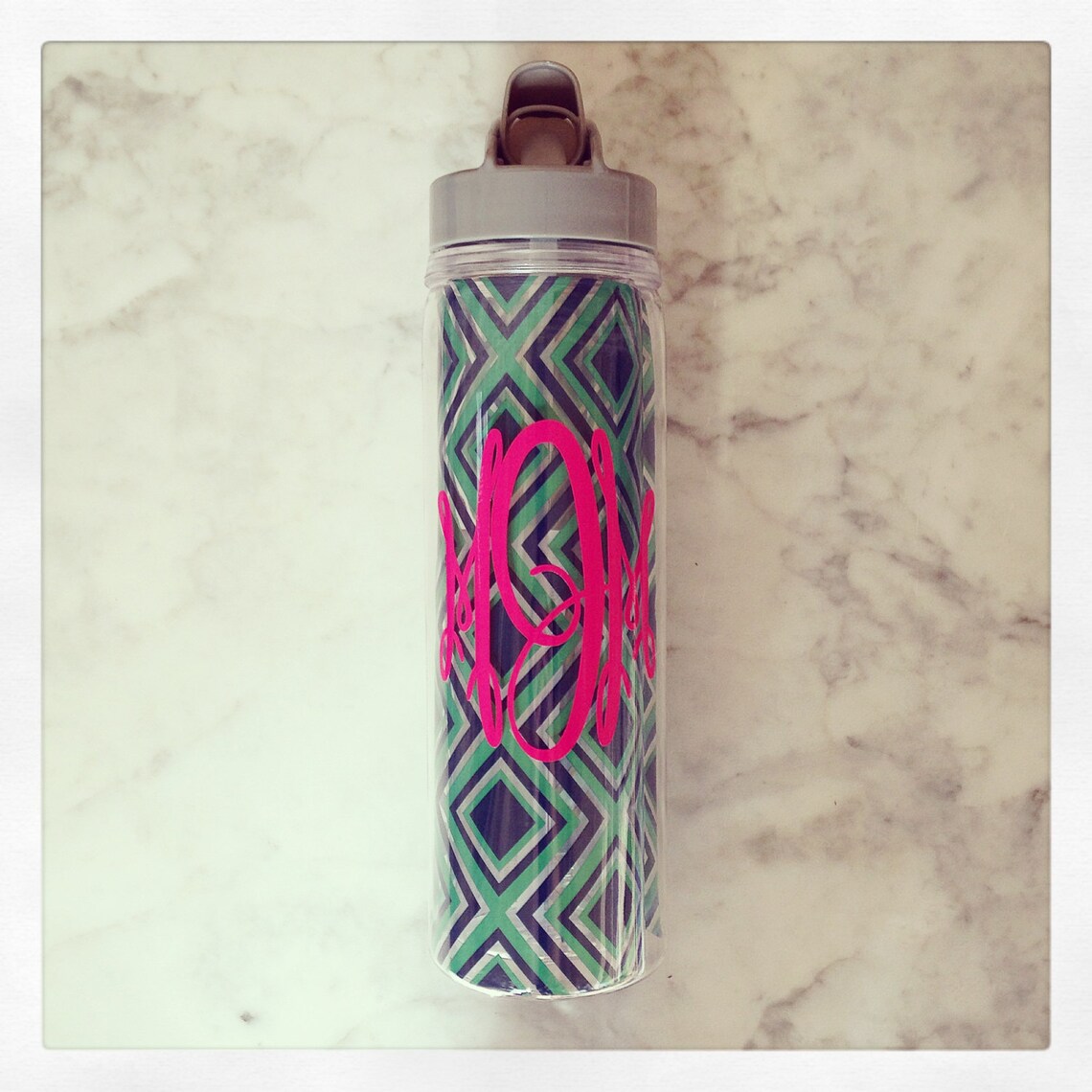 Personalized 18oz Loop Water Bottle geometric | Etsy