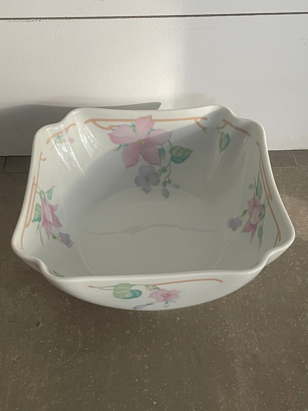 Tara Toscany Collection Fine China Japan Floral Serving Dish Pink ...