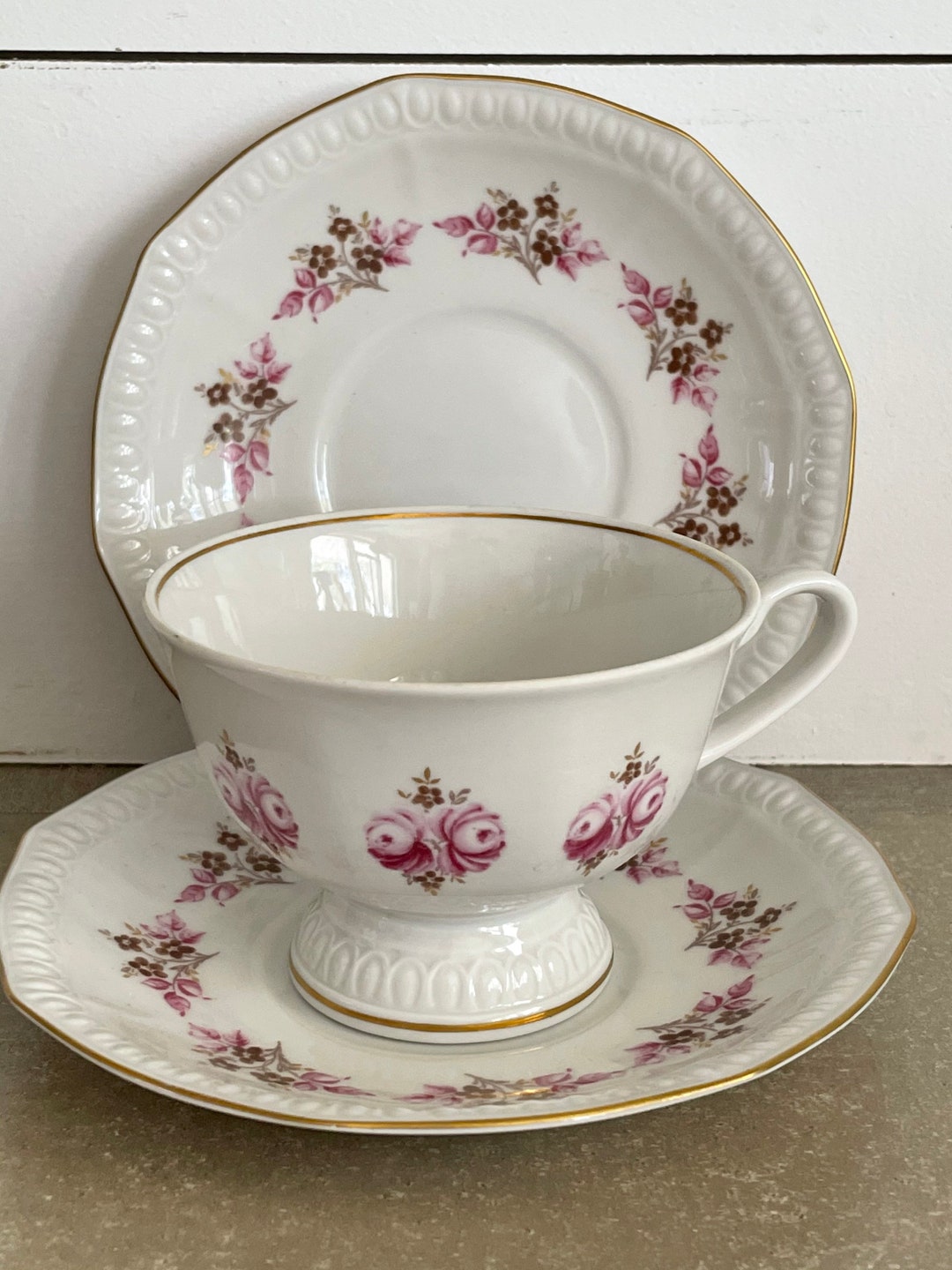 Weimar Porcelain Tea Set 1 Cup and 2 Saucers /farmhouse - Etsy
