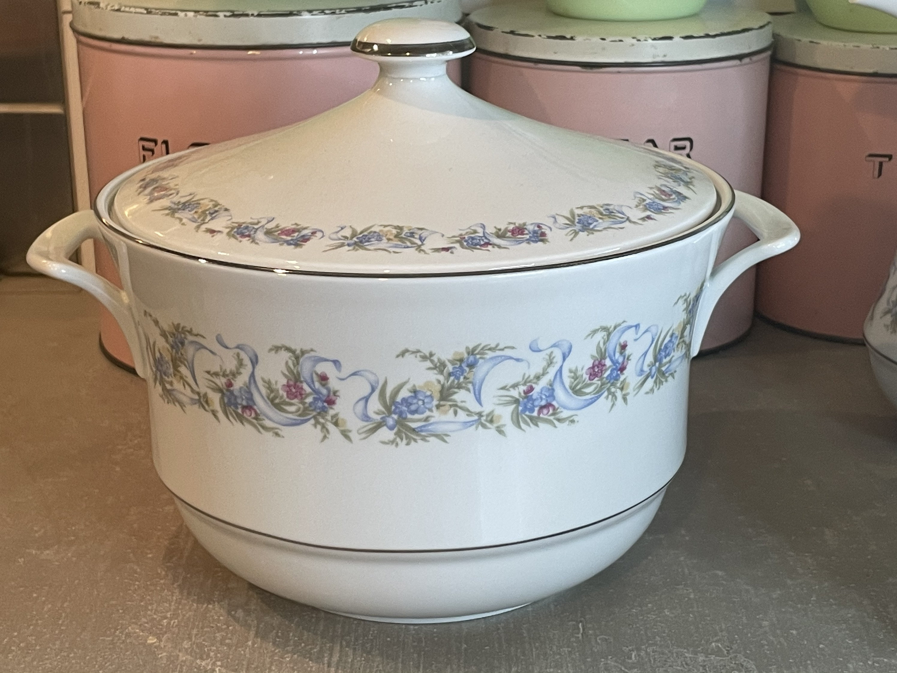 Vintage German Democratic Republic JLMENAU Coffee Pot Dinnerware Blue ...