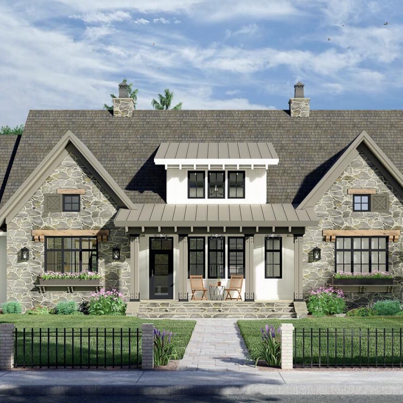 Modern Farmhouse Plans - Etsy