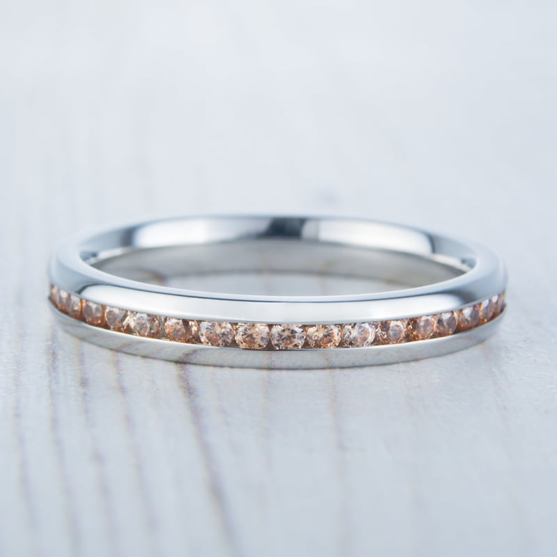 Citrine Band Eternity - Etsy UK