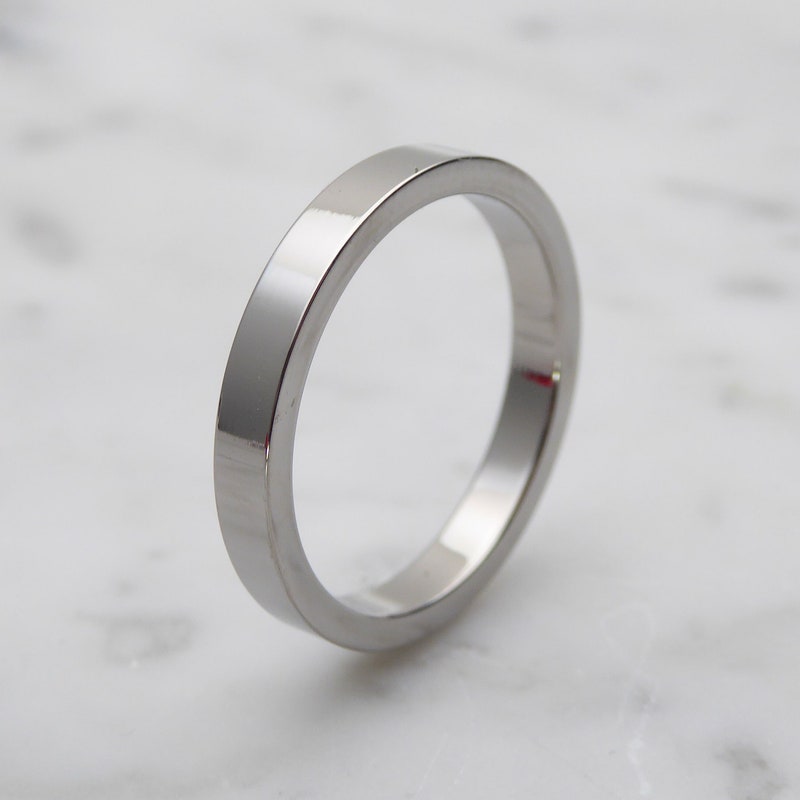 Square Matte Finish Ring - Etsy UK