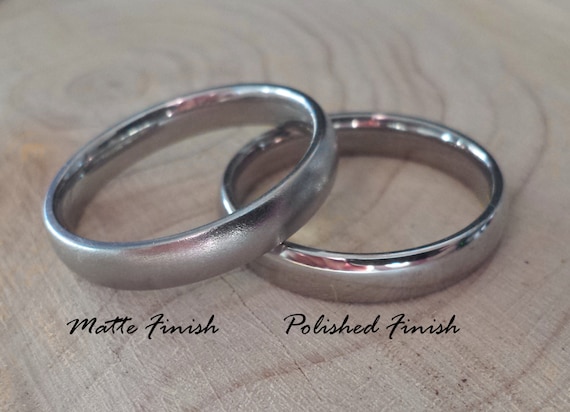 Plain titanium ring store