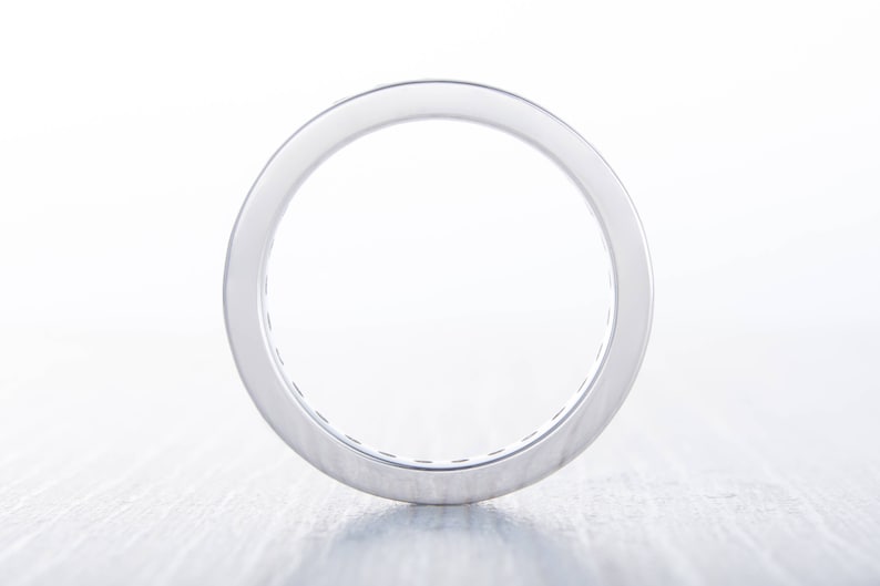 3mm Wide Man Made Diamond Simulant Full Eternity Ring / | Etsy