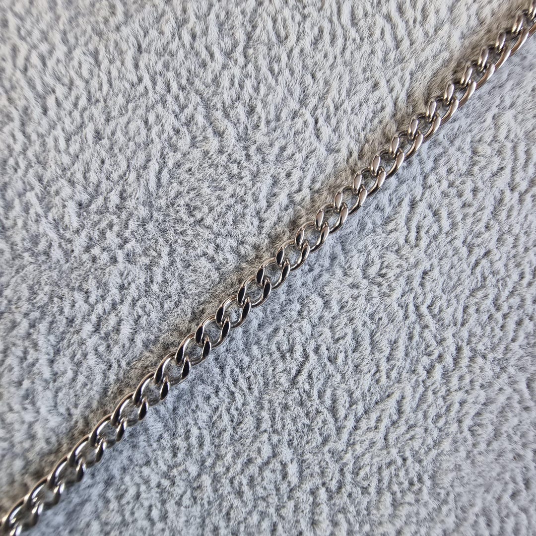 3mm Titanium Curb Necklace Chains - Lengths From 18" to 32" - Etsy