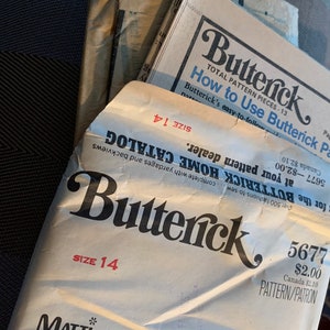 Vintage Butterick Pattern #5677 Designer Matti of Lynne Long Sleeve ...