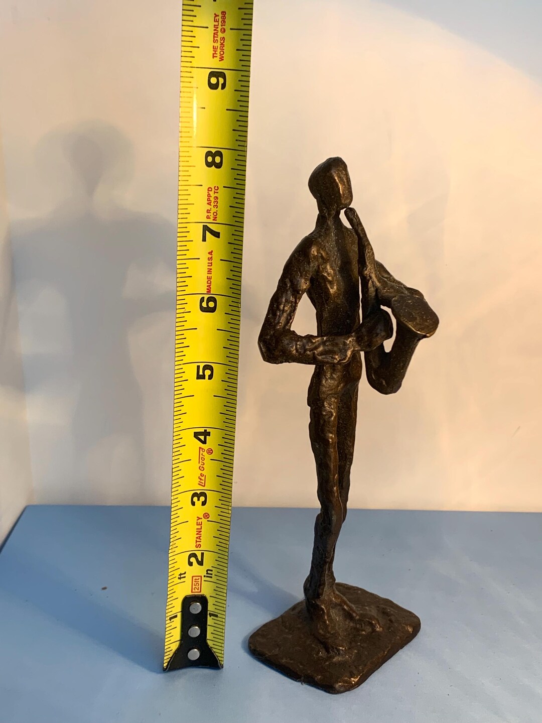 MCM GIACOMETTI Style Sax Player Brutilist Sculpture Lost Wax Bronze - Etsy