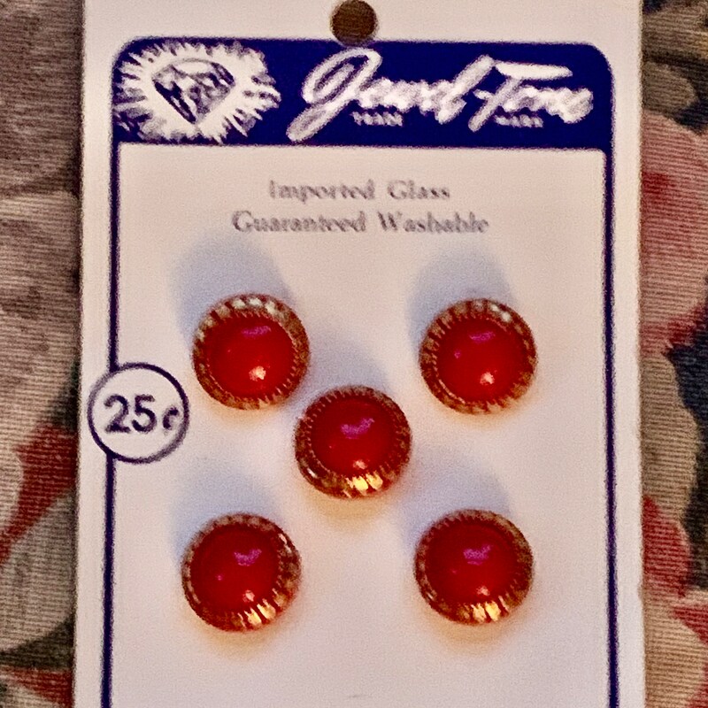 Red Vintage Buttons - Etsy