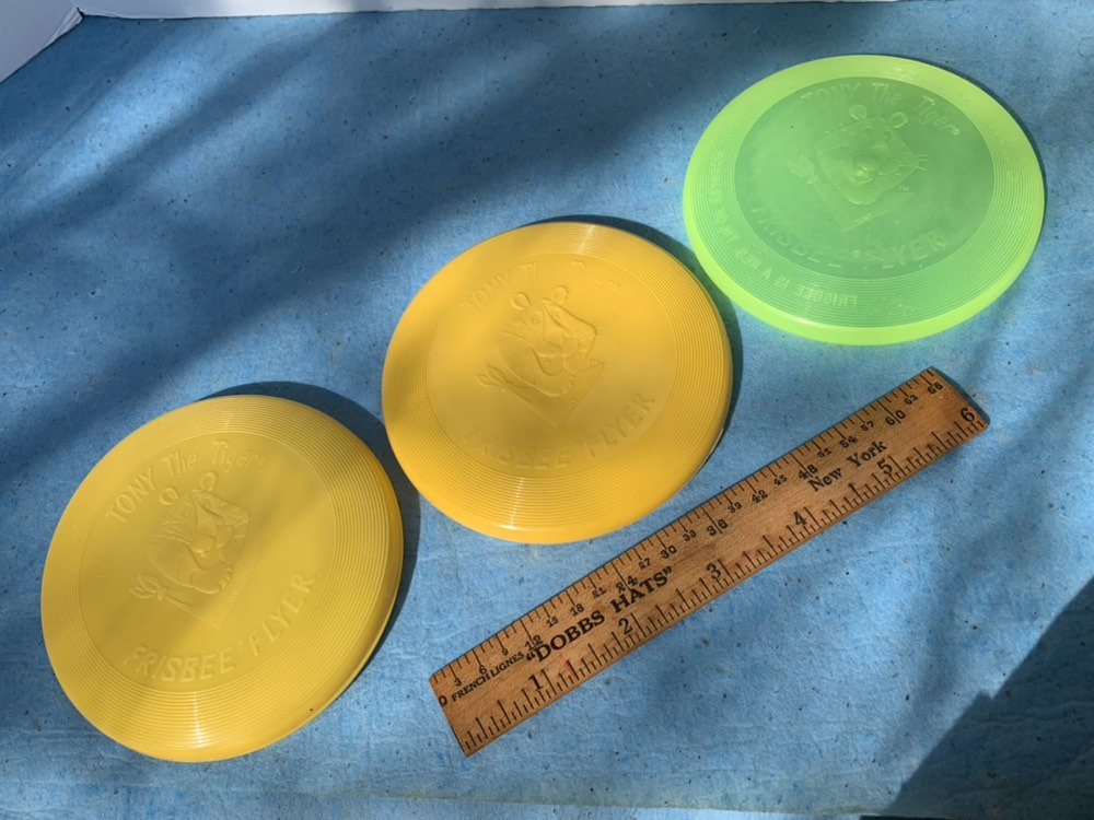 80's Tony the Tiger Mini Frisbee Set of 3 Kellogg Company 4" - Etsy