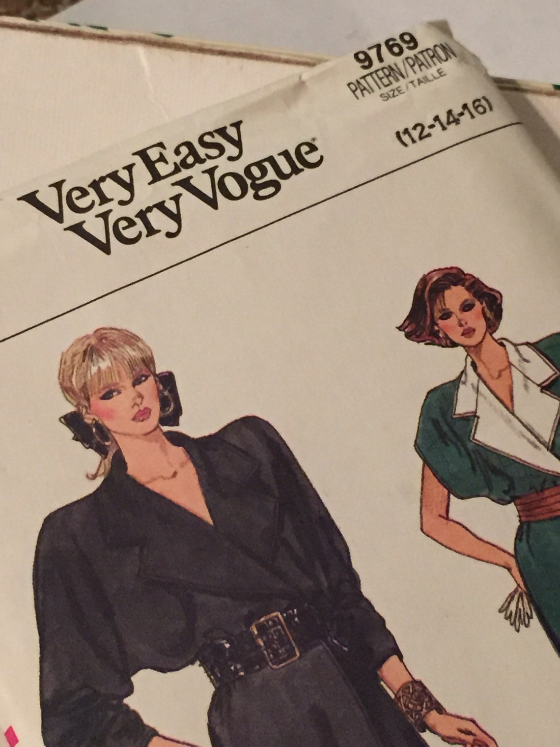 Vintage Vogue 80's Does 40's Pattern Size 12-14-16 | Etsy