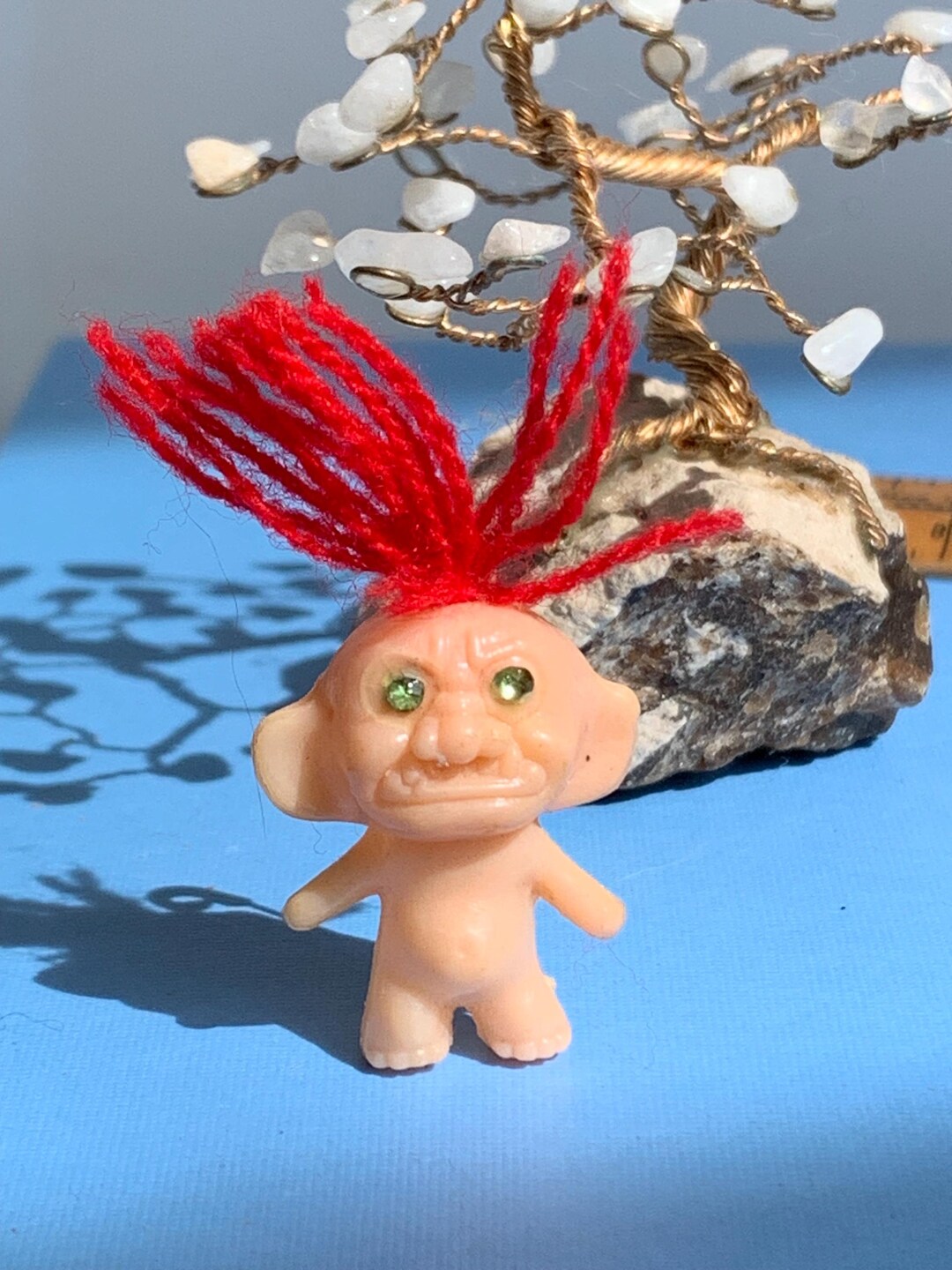 Vintage 60's Mini Troll Wish Nik Lucky Doll Pin - Etsy