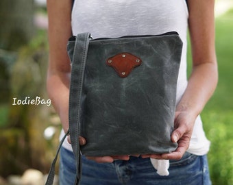 IODIEBAG Leather & Fabric Handbag Handcrafted in USA by IODIEBAG