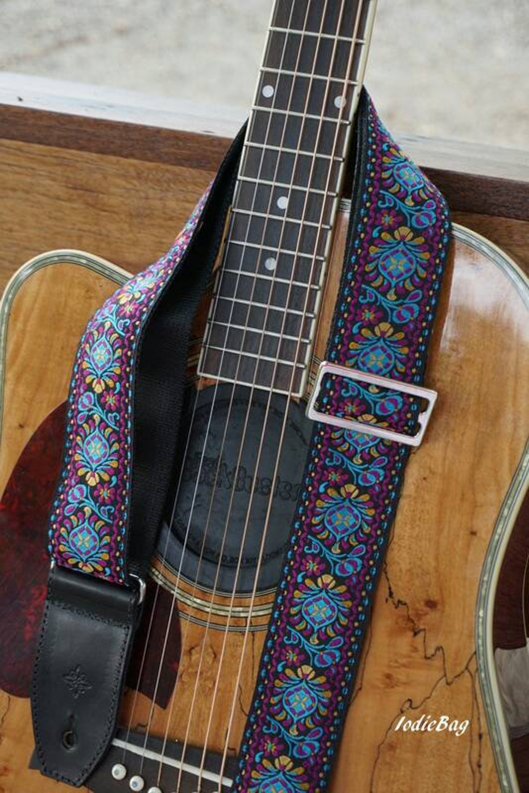 Guitar Strap/turquoise/black/pink Guitar Strap... Guitar Strap ...