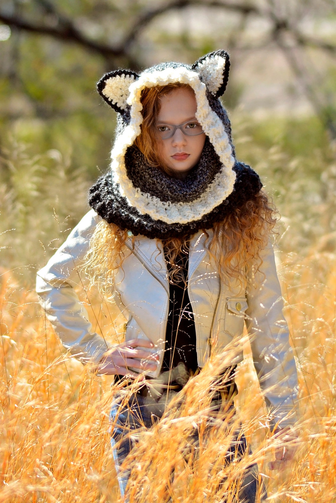 Wolf Hood Hood for Kids Dark Gray Wolf Hoodie for Kids to - Etsy