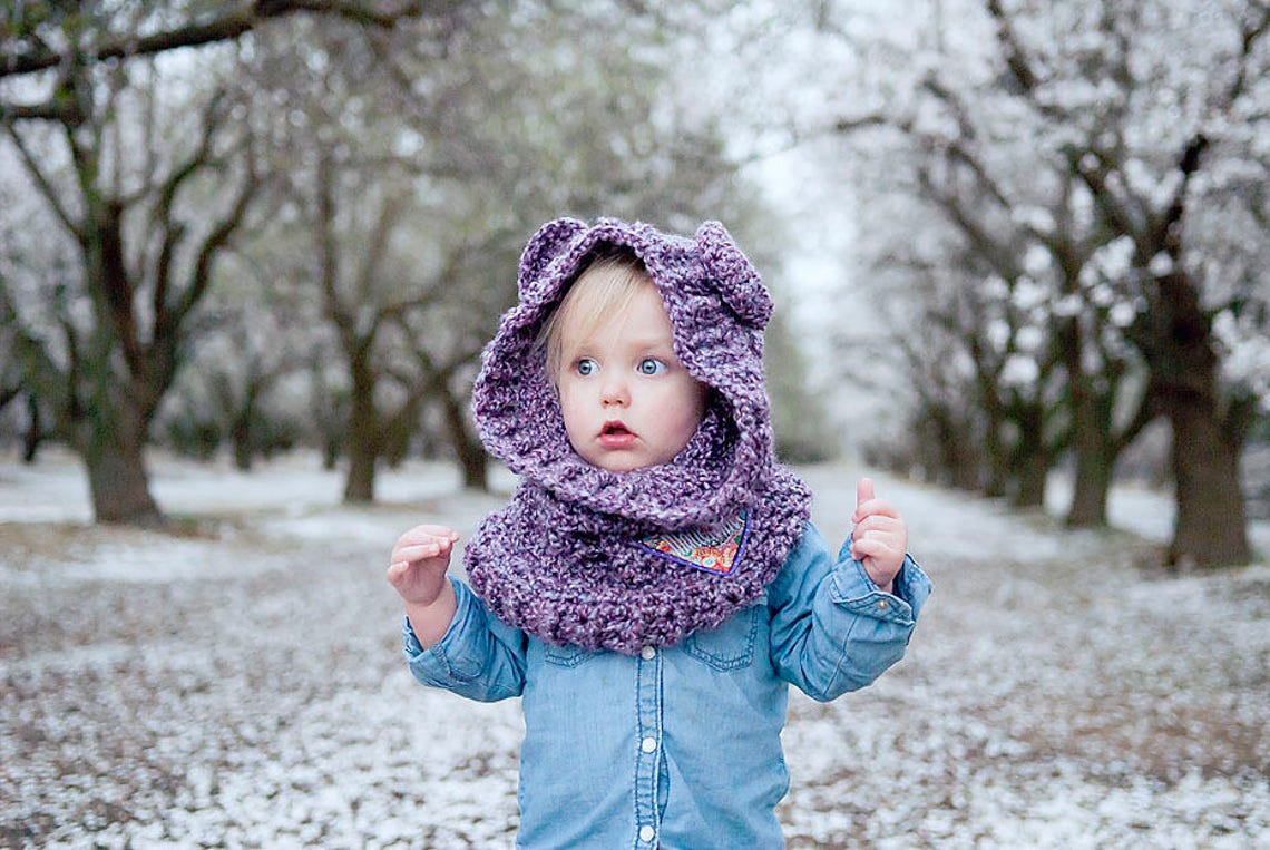 Bear Hood Hood for Kids Animal Hoodie Warm Animal Hood - Etsy