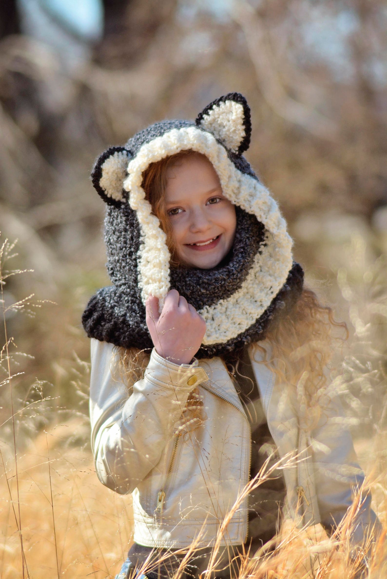 Wolf Hood Hood for Kids Animal Hoodie Warm Animal Hood - Etsy