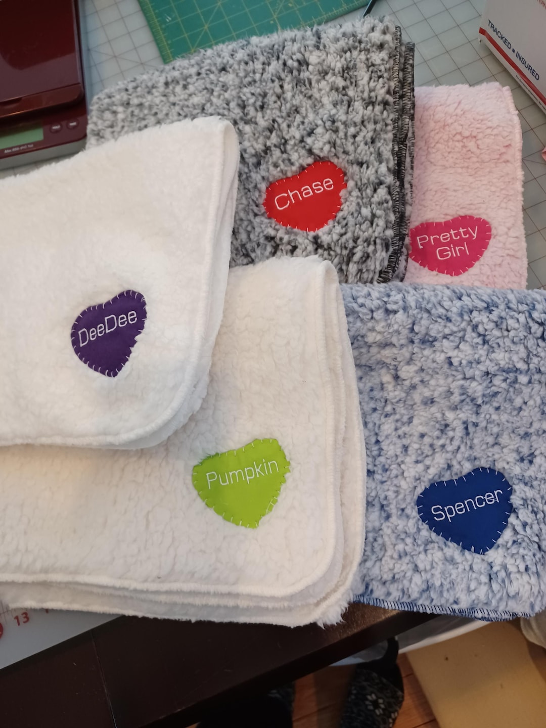 Personalized Sherpa Pet Blanket, Double Sided With FREE Embroidery - Etsy