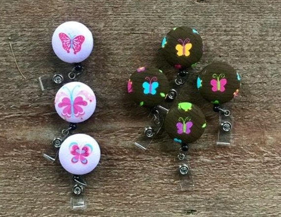 Butterfly Badge Reels for Work or School | Etsy