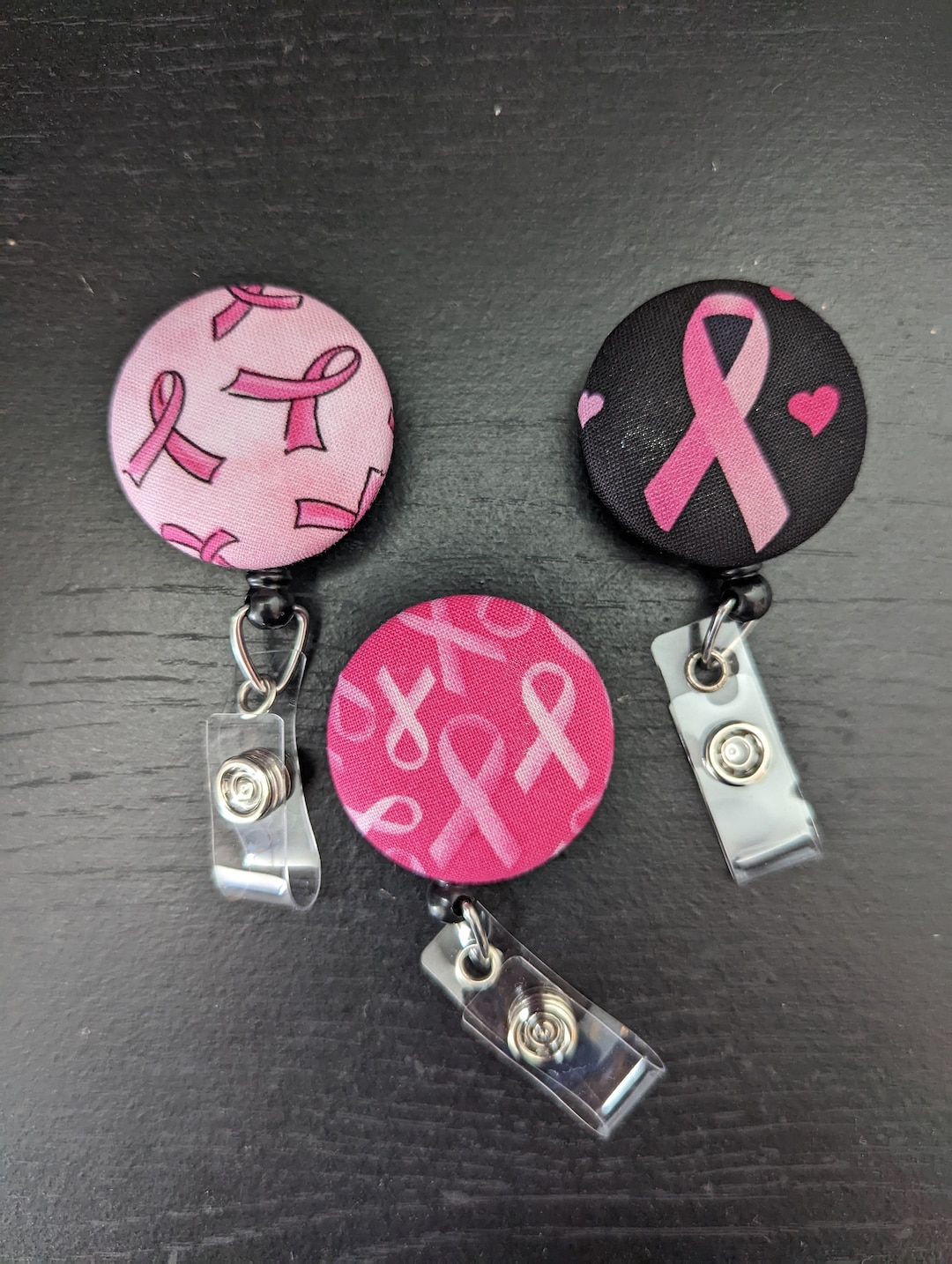 Breast Cancer Awareness Badge Reel for Work or School Ids - Etsy