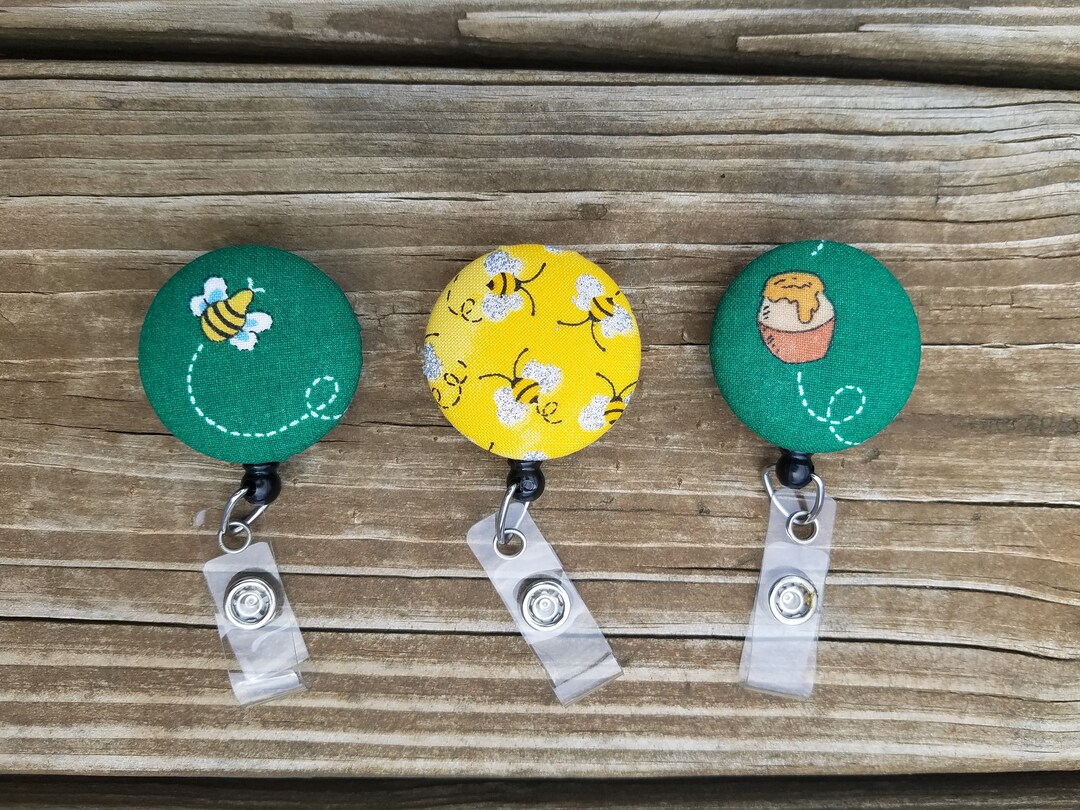 Bee and Honey Badge Reels for Work or School Ids - Etsy
