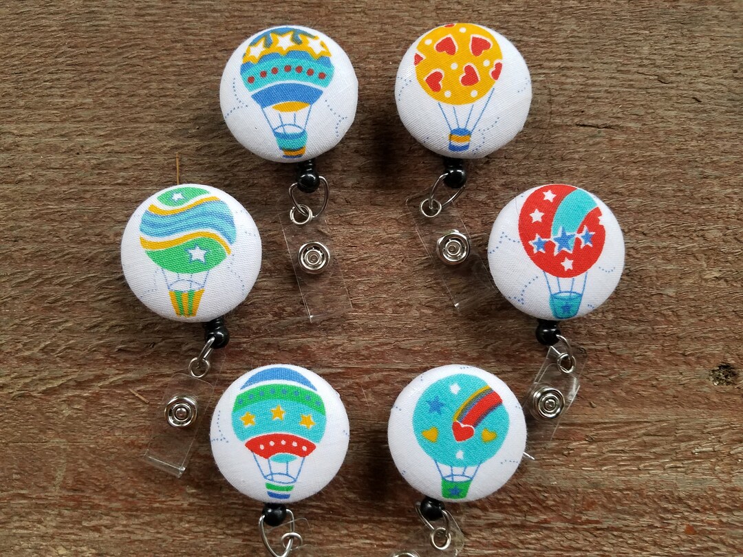 Air Balloon Badge Reels for Work or School Ids - Etsy