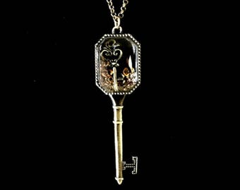 Long key necklace | Etsy