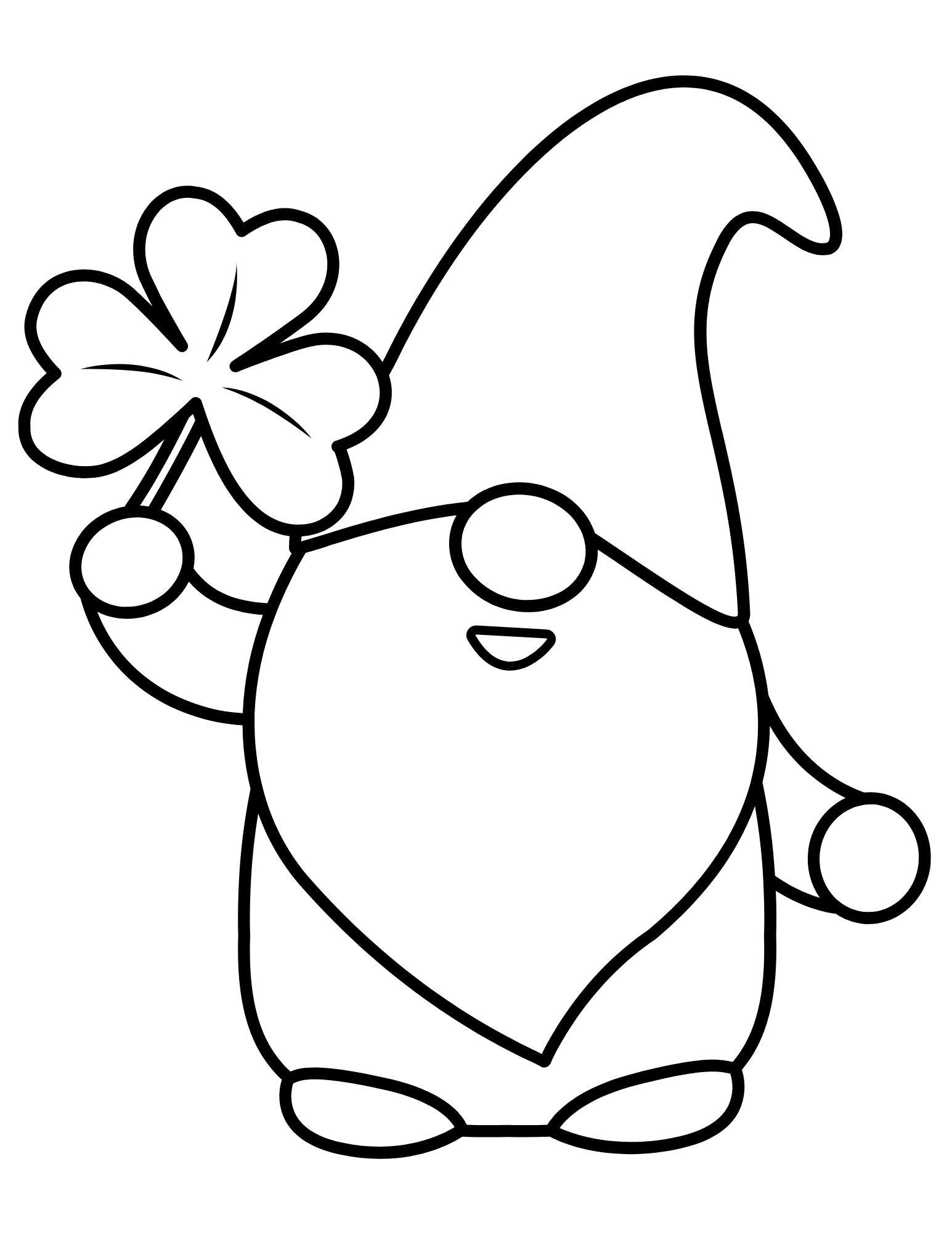 St. Patrick's Day Shamrock Rainbow Gnome TEMPLATES Digital Download - Etsy