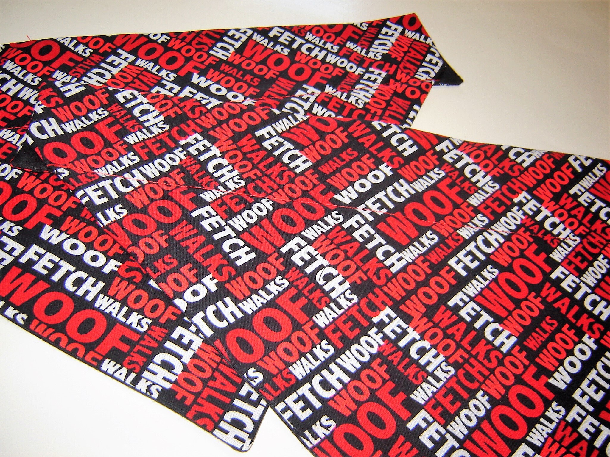 Happy Dog Words Dog Scarf Over The Collar Dog Bandana Etsy