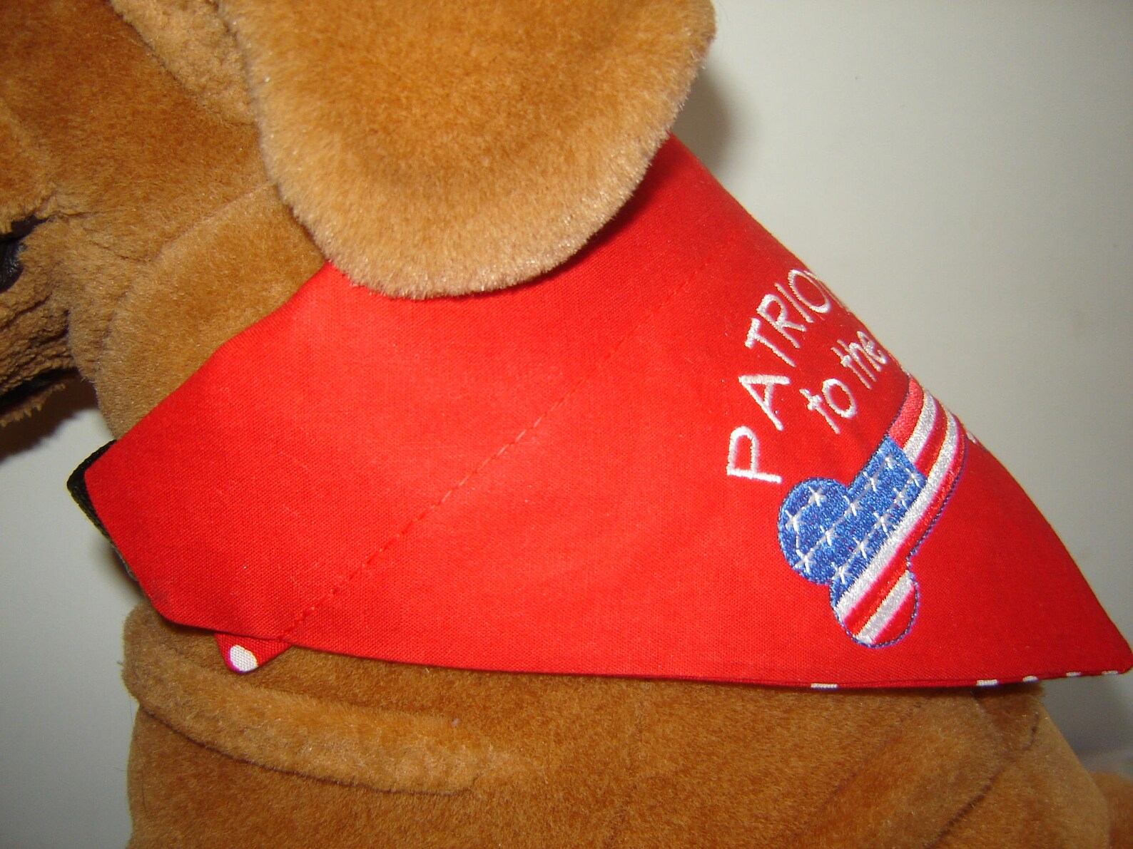 Patriotic to the Bone Flag Dog Scarf Over the Collar Dog - Etsy