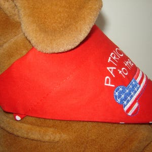 Patriotic to the Bone Flag Dog Scarf Over the Collar Dog Bandana - Etsy