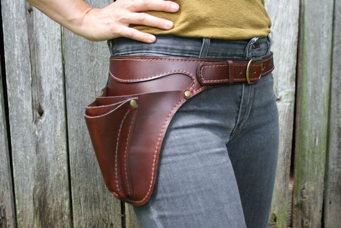 Rosewood Floral Belt + Scissor Pocket - Etsy
