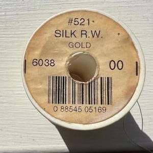 Gudebrod Silk Thread 8036, Gold, Size 00, 100 Yards - Etsy