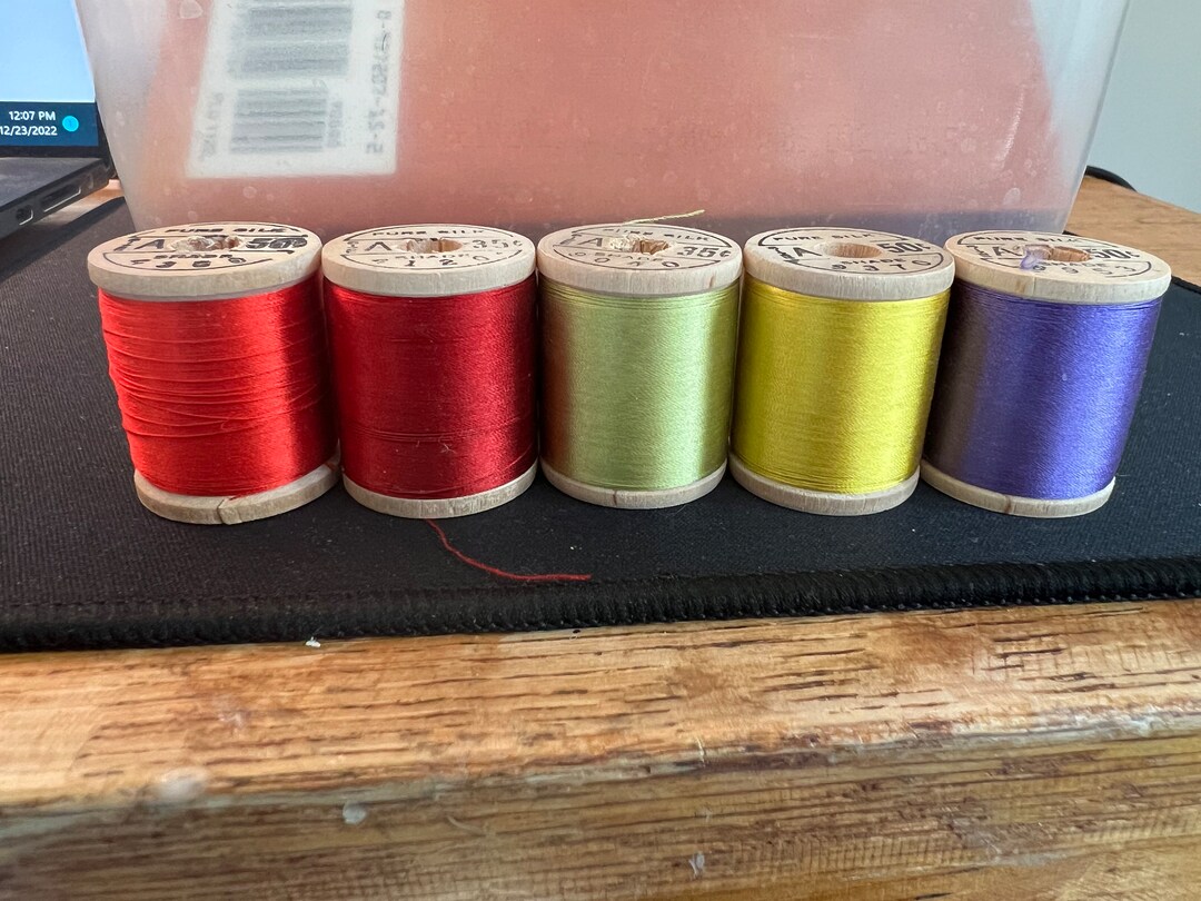 Belding Corticelli Silk Thread, Size A, Reds, Greens, and Purple - Etsy