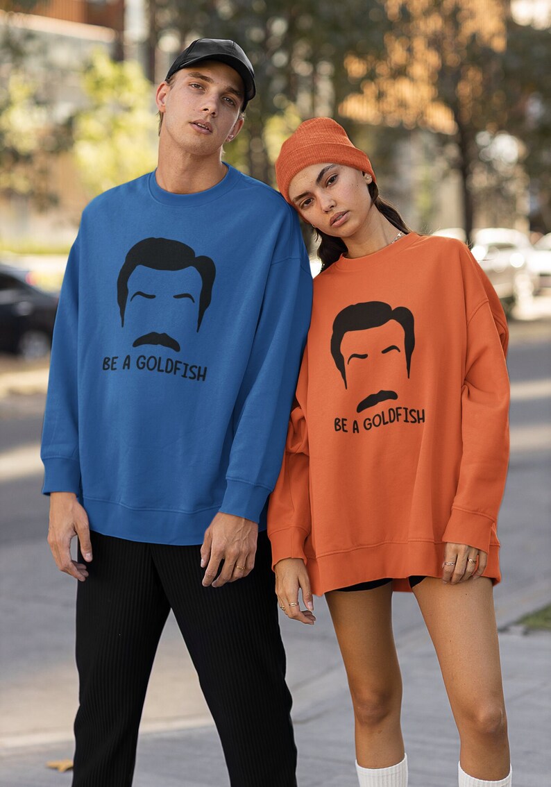 Be a Goldfish Sweatshirt Ted Lasso Merchandise Ted Lasso - Etsy