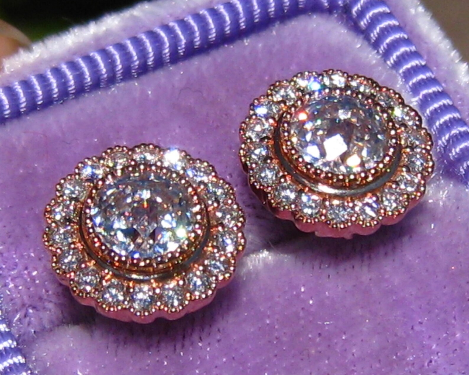 Jubilee Cut Classique Moissanite Milgrain Bezel Rose Gold - Etsy