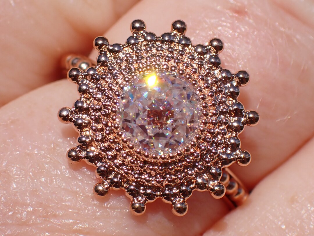 Ready to Ship... Jubilee Cut Classique Moissanite in Rose Gold - Etsy