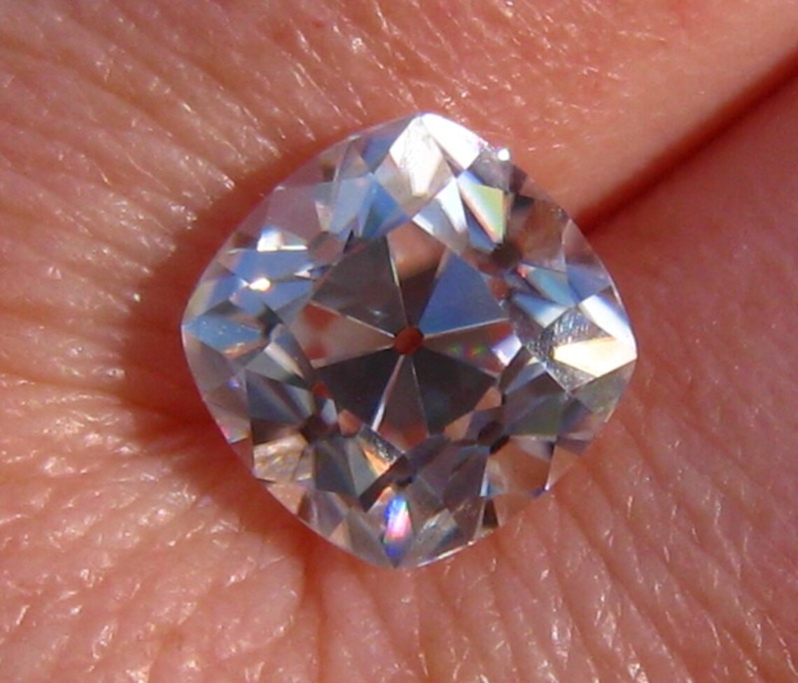 Old Mine Cut Classique Moissanite From Julia B Jewelry OMC | Etsy