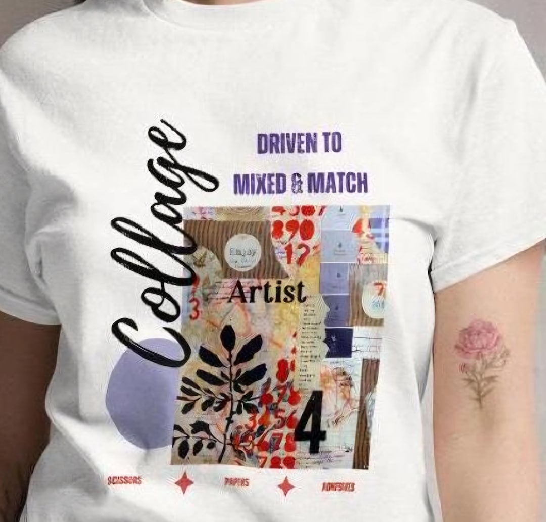 Mix and Match Collage Artist Tshirt Gift for Artist Summersweet Studio ...