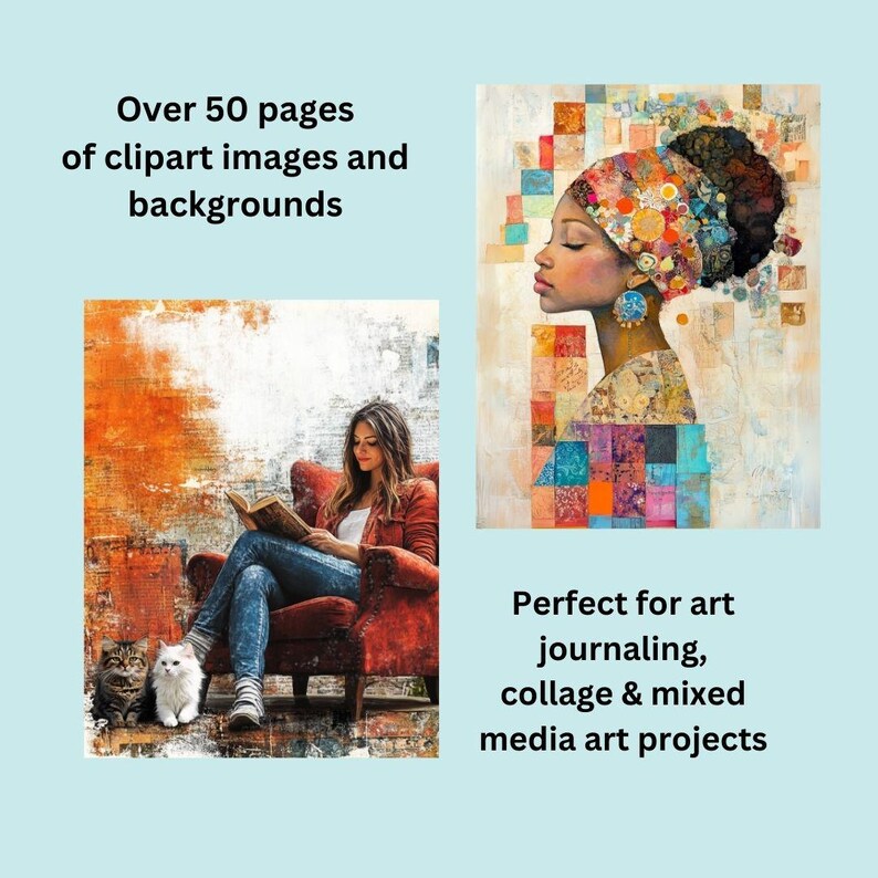 Portrait Collection Collage Clipart Book by Debby Epps Cut and Paste ...
